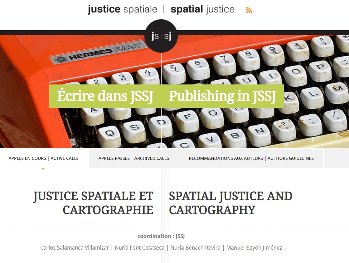 Call for Papers «Spatial Justice and Cartography» – espai de debat col ...